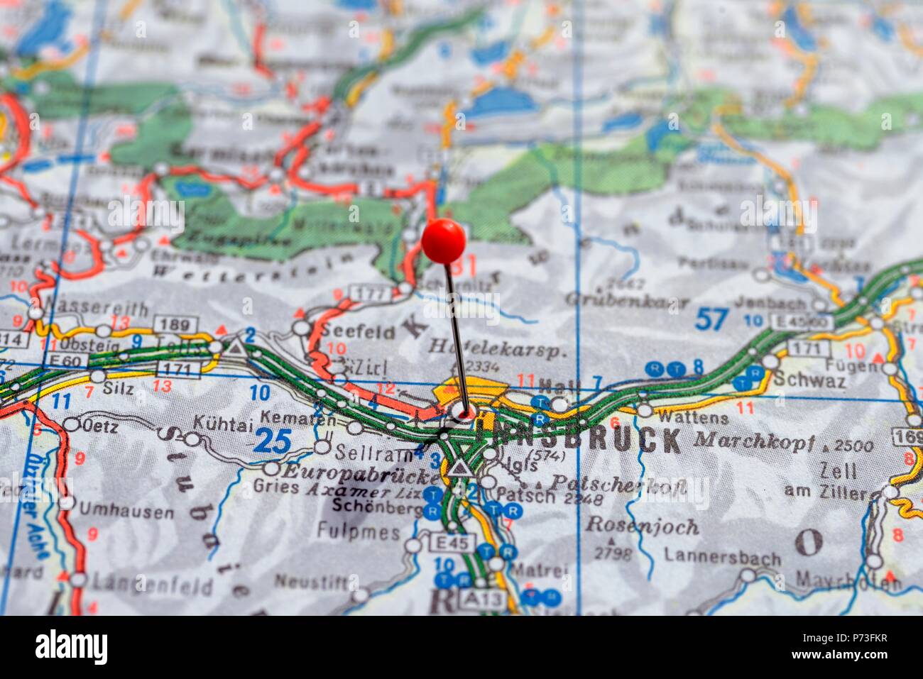 Map of innsbruck hi-res stock photography and images - Alamy