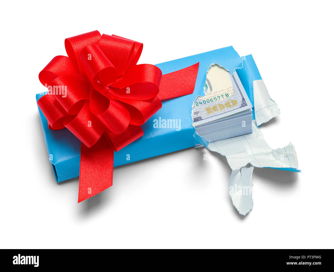 Ripped open gift paper Cut Out Stock Images & Pictures - Alamy