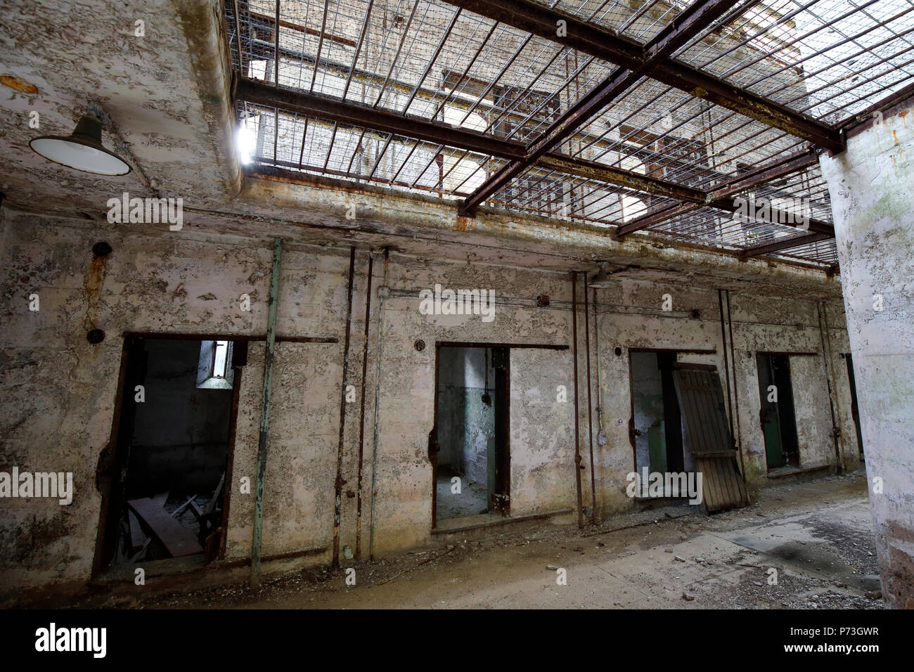 Eastern State Penitentiary Cell Block 14 Stock Photo - Alamy