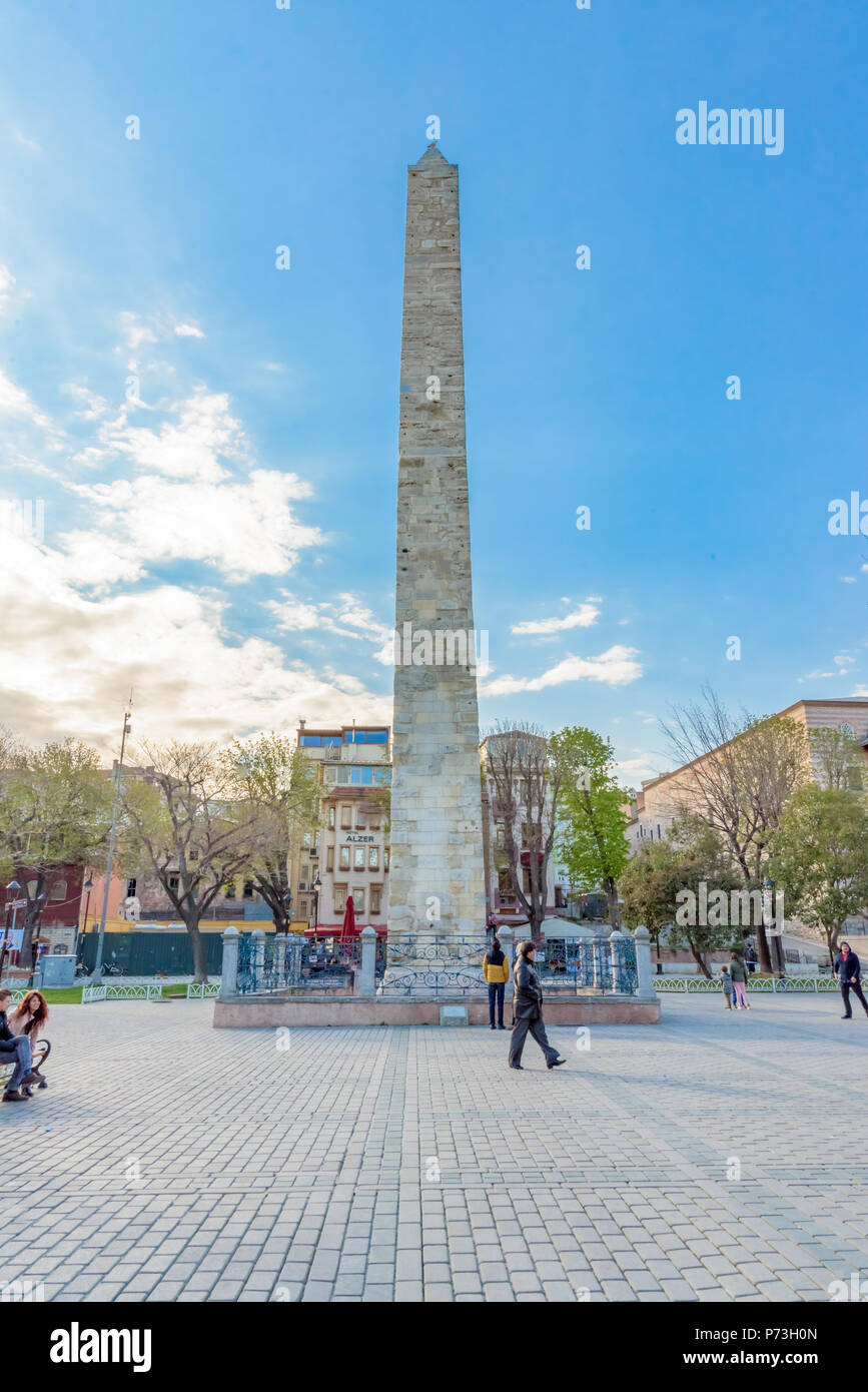 View of Walled Obelisk, Constantine Obelisk or Masonry Obelisk in ...