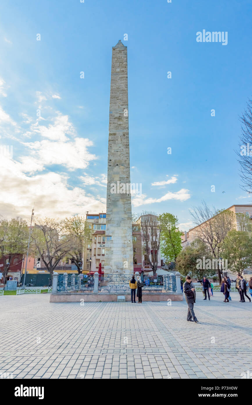 View of Walled Obelisk, Constantine Obelisk or Masonry Obelisk in ...