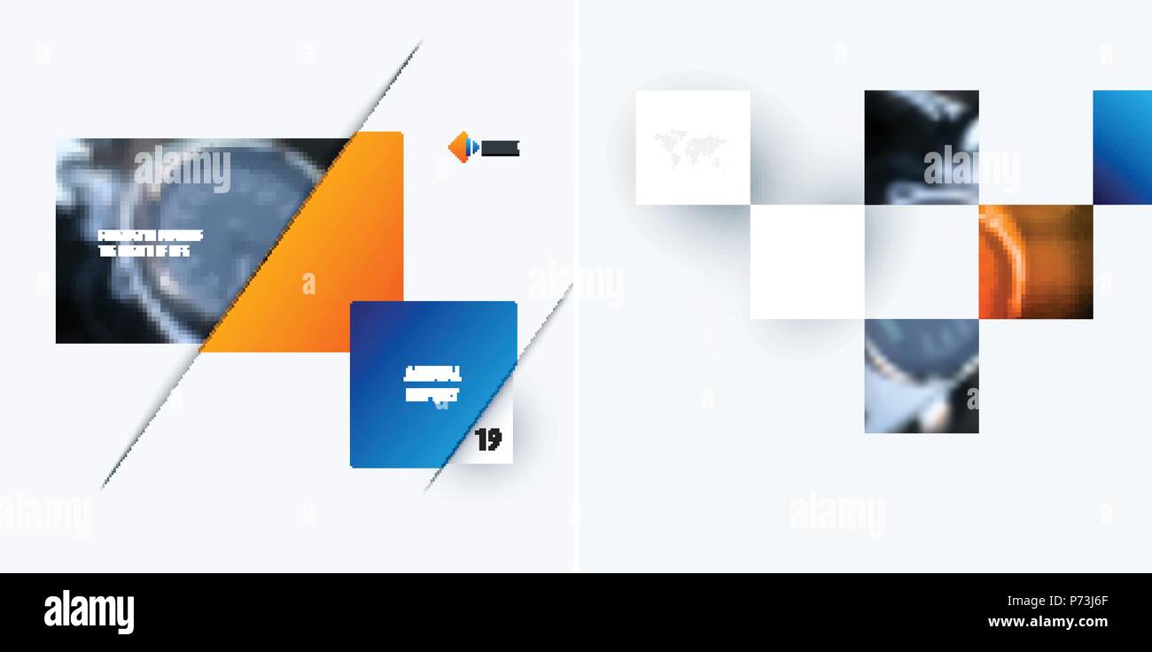 Abstract design of colourful vector elements for modern background with ...