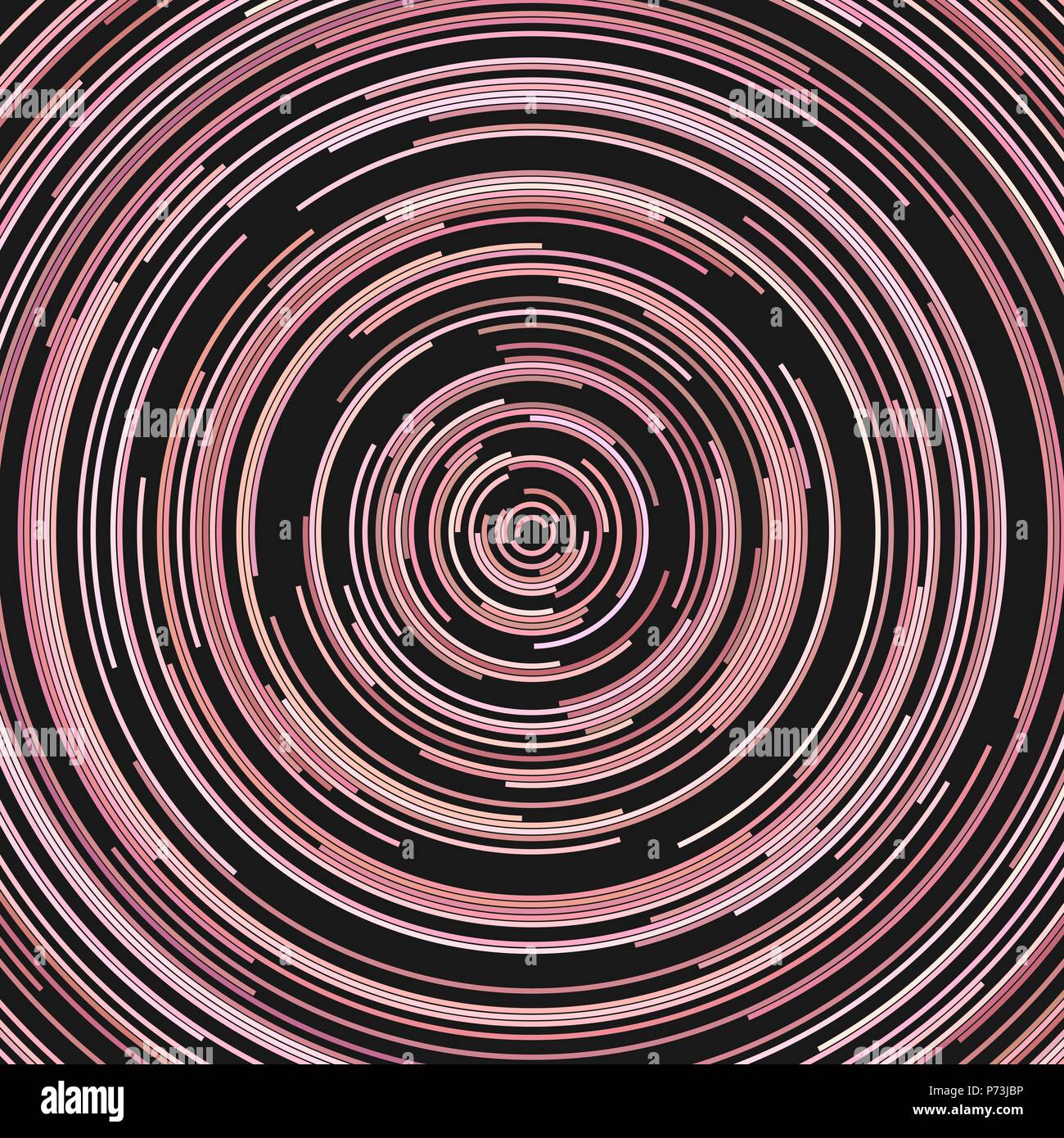 Hypnotic abstract circular line pattern background Stock Vector Image ...