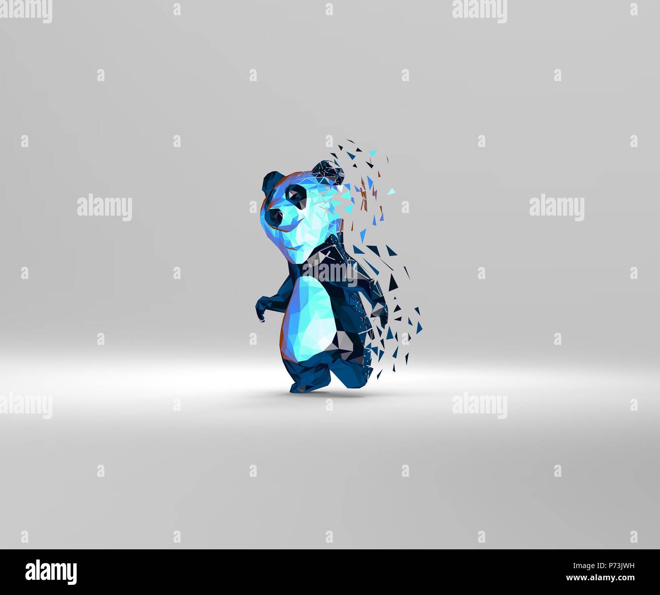 Panda low poly hi-res stock photography and images - Alamy