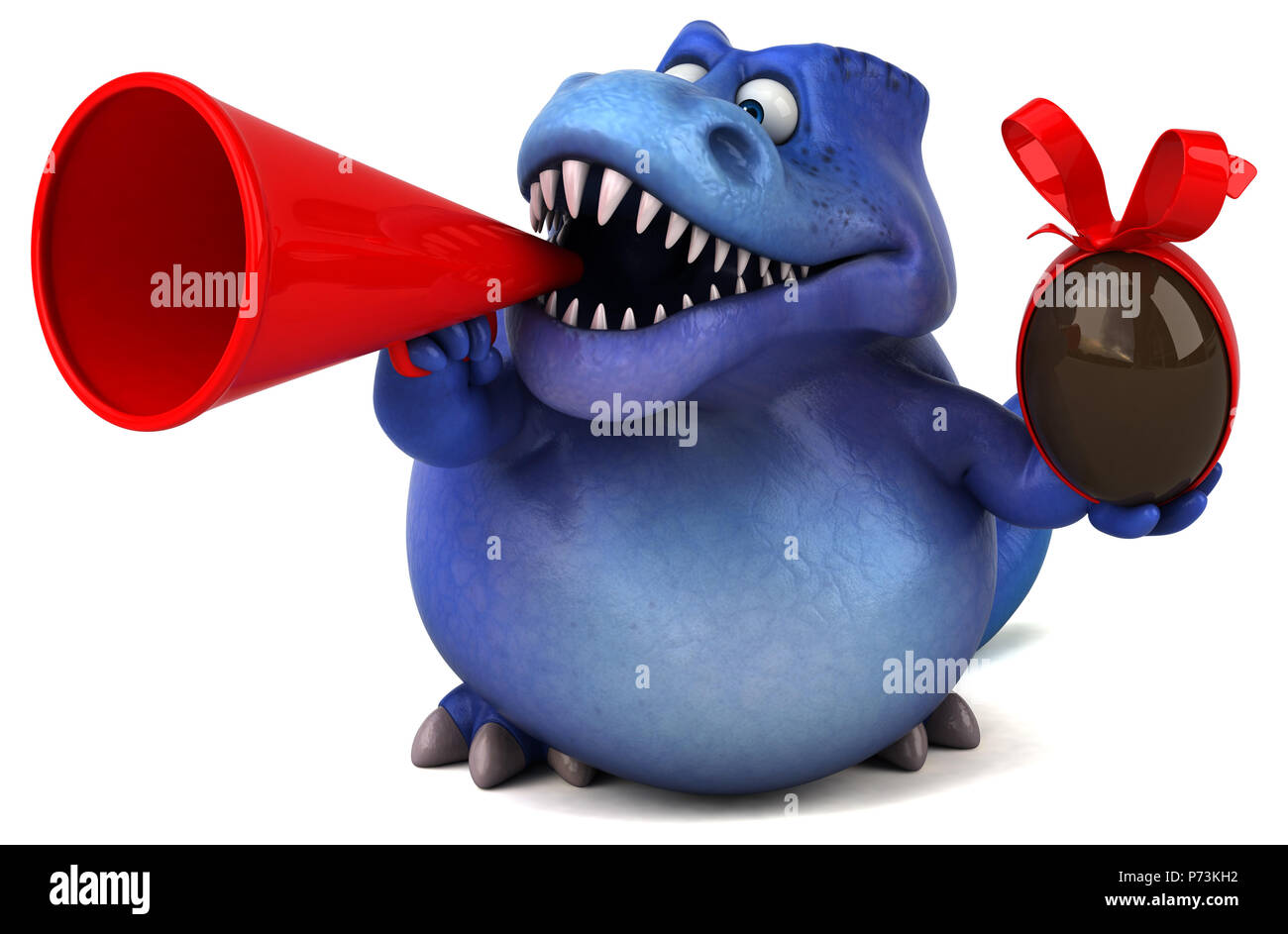 Fun dinosaur - 3D Illustration Stock Photo - Alamy