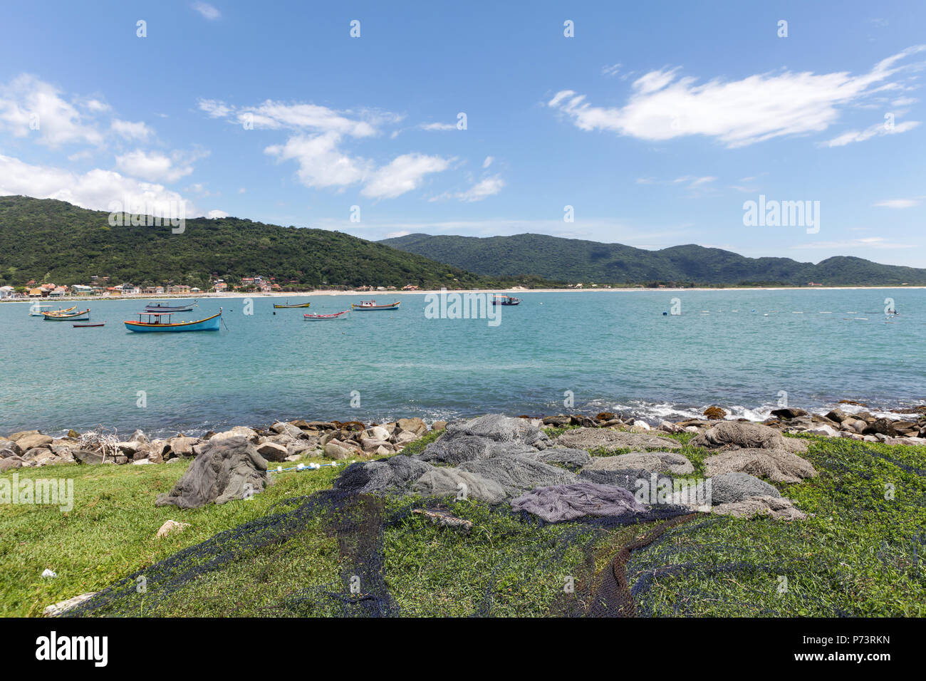 Florianopolis, Santa Catarina, Brazil. Beautiful view of beach ...