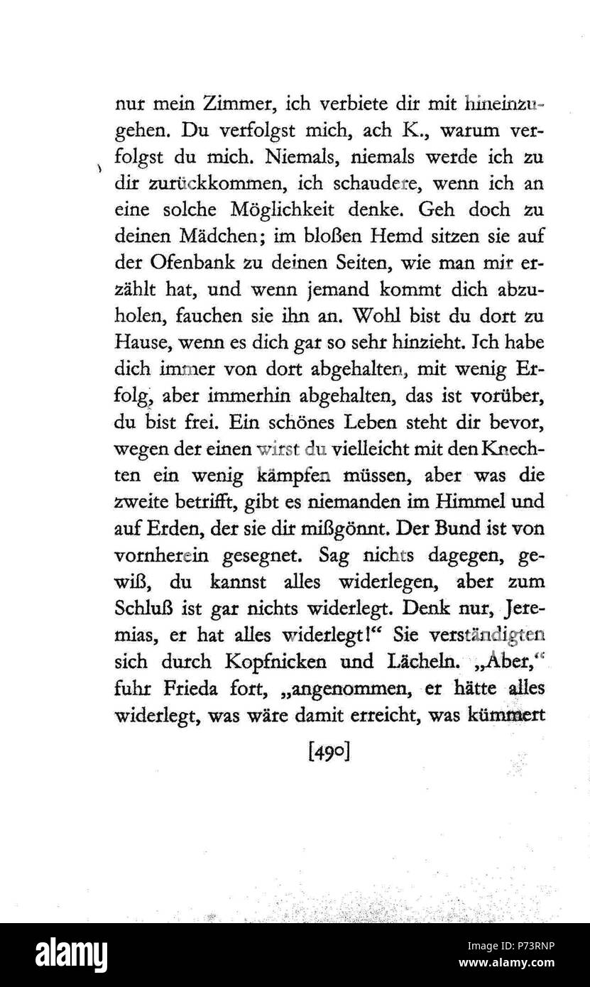 Kafka's writing hi-res stock photography and images - Alamy