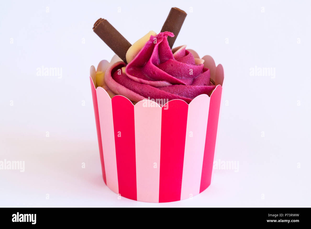 M&S Raspberry Ripple Sundae Cake isolated on white background Stock ...