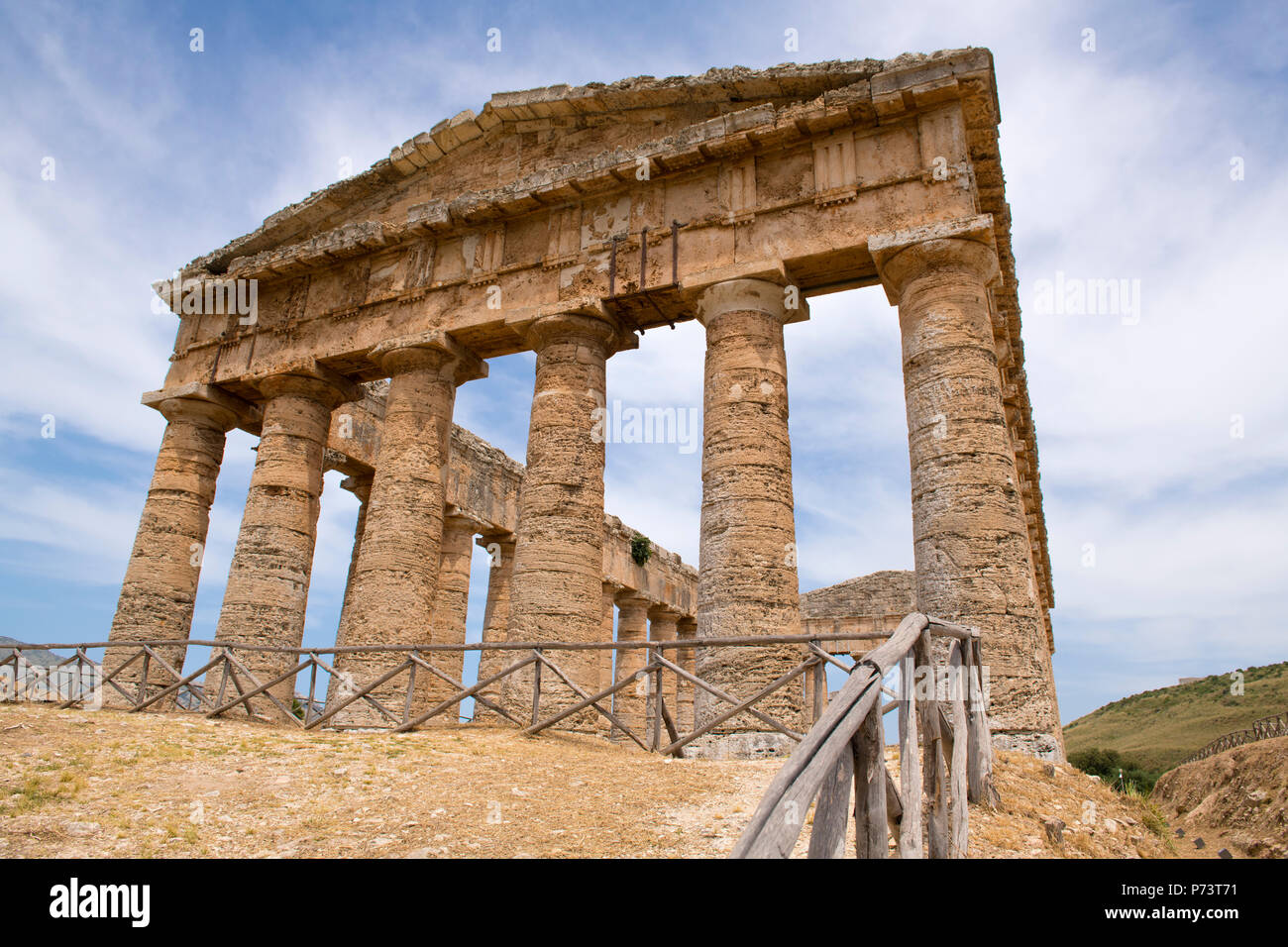 Italy Sicily Segesta ancient Elymian & Ionian Greek Doric temple built ...