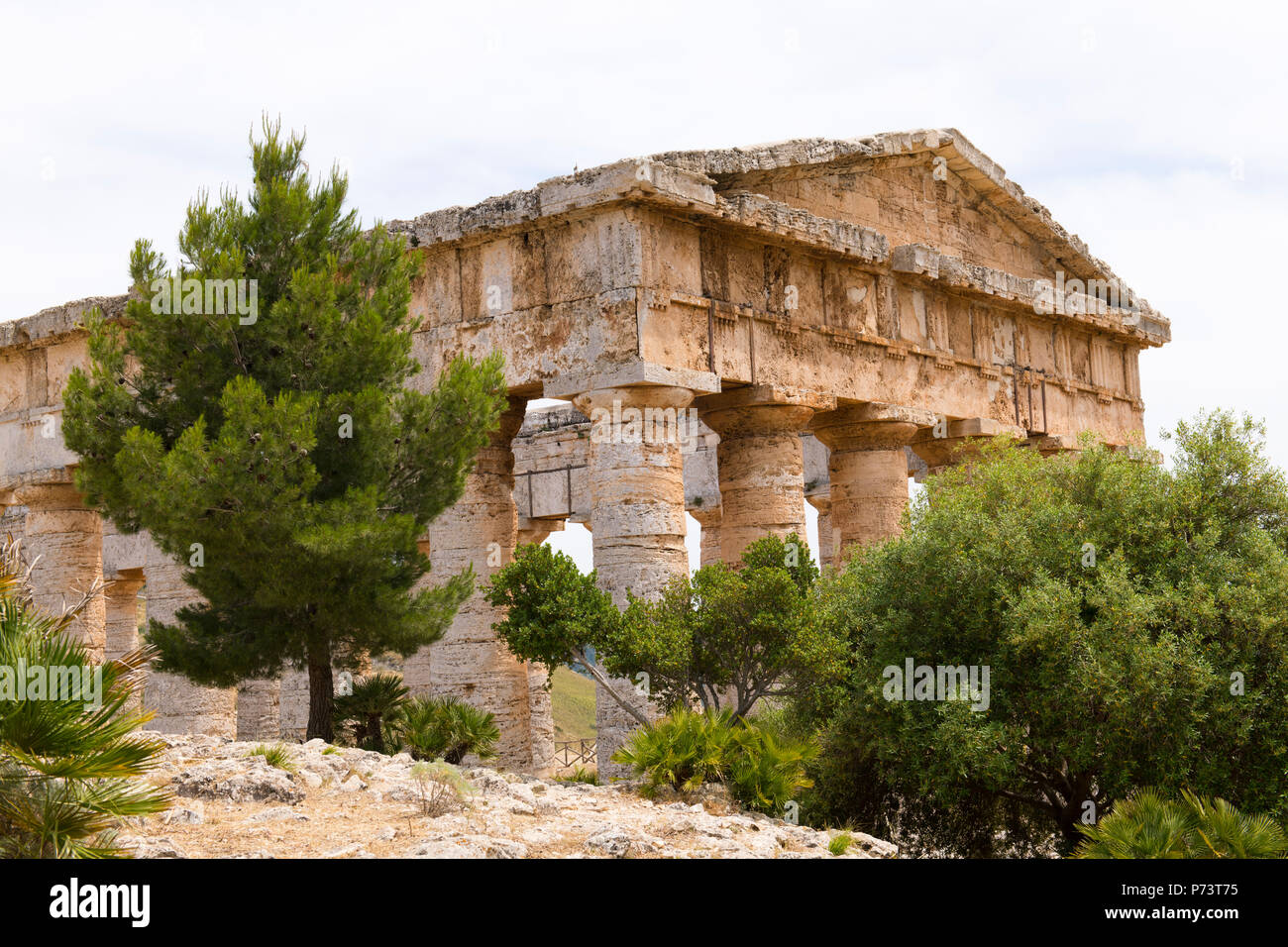 Italy Sicily Segesta ancient Elymian & Ionian Greek Doric temple built ...