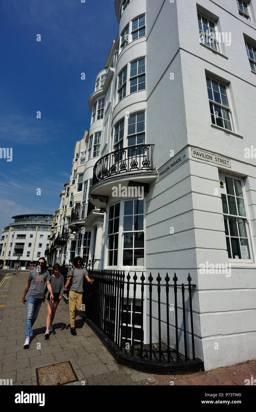 English Seaside Town, Brighton & Hove, East Sussex, England, UK Stock ...
