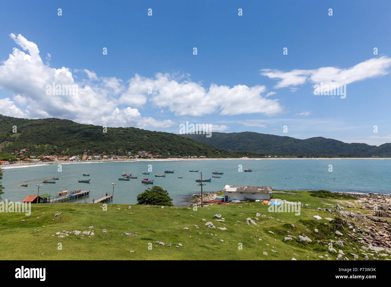 Florianopolis, Santa Catarina, Brazil. Beautiful view of beach ...