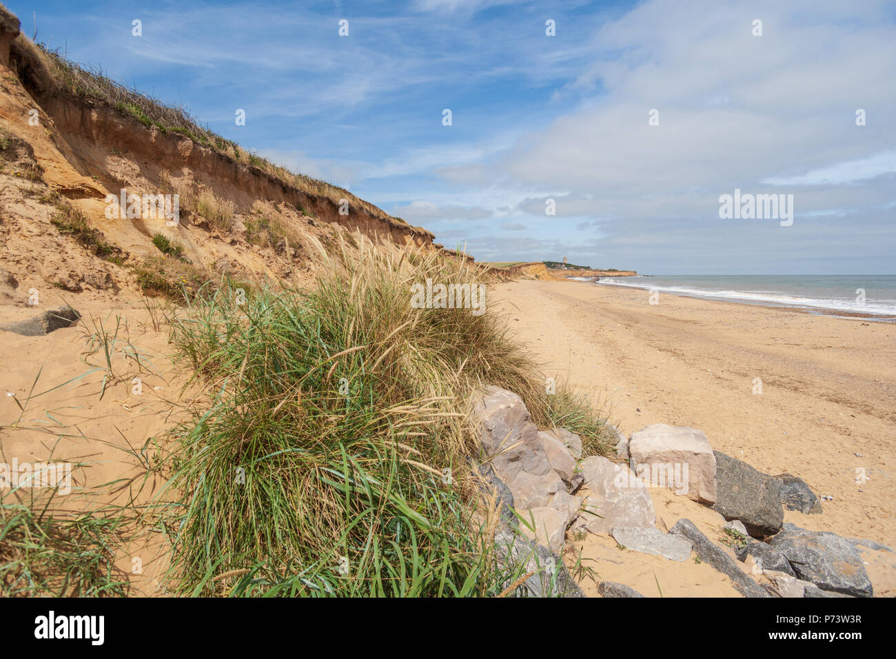 view of coast at happisburgh norfolk uk Stock Photo - Alamy