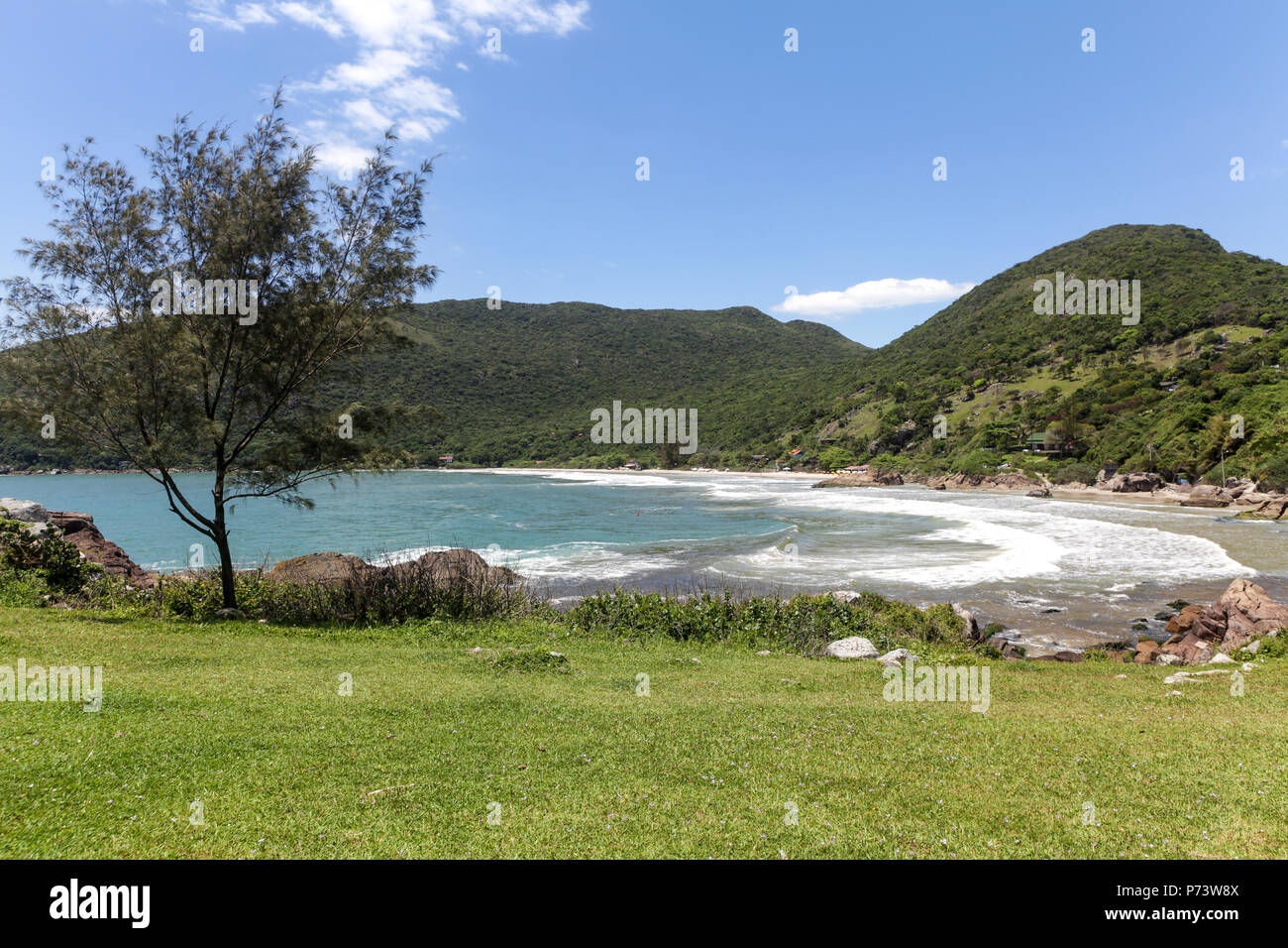 Florianopolis, Santa Catarina, Brazil. Beautiful beach landscape view ...