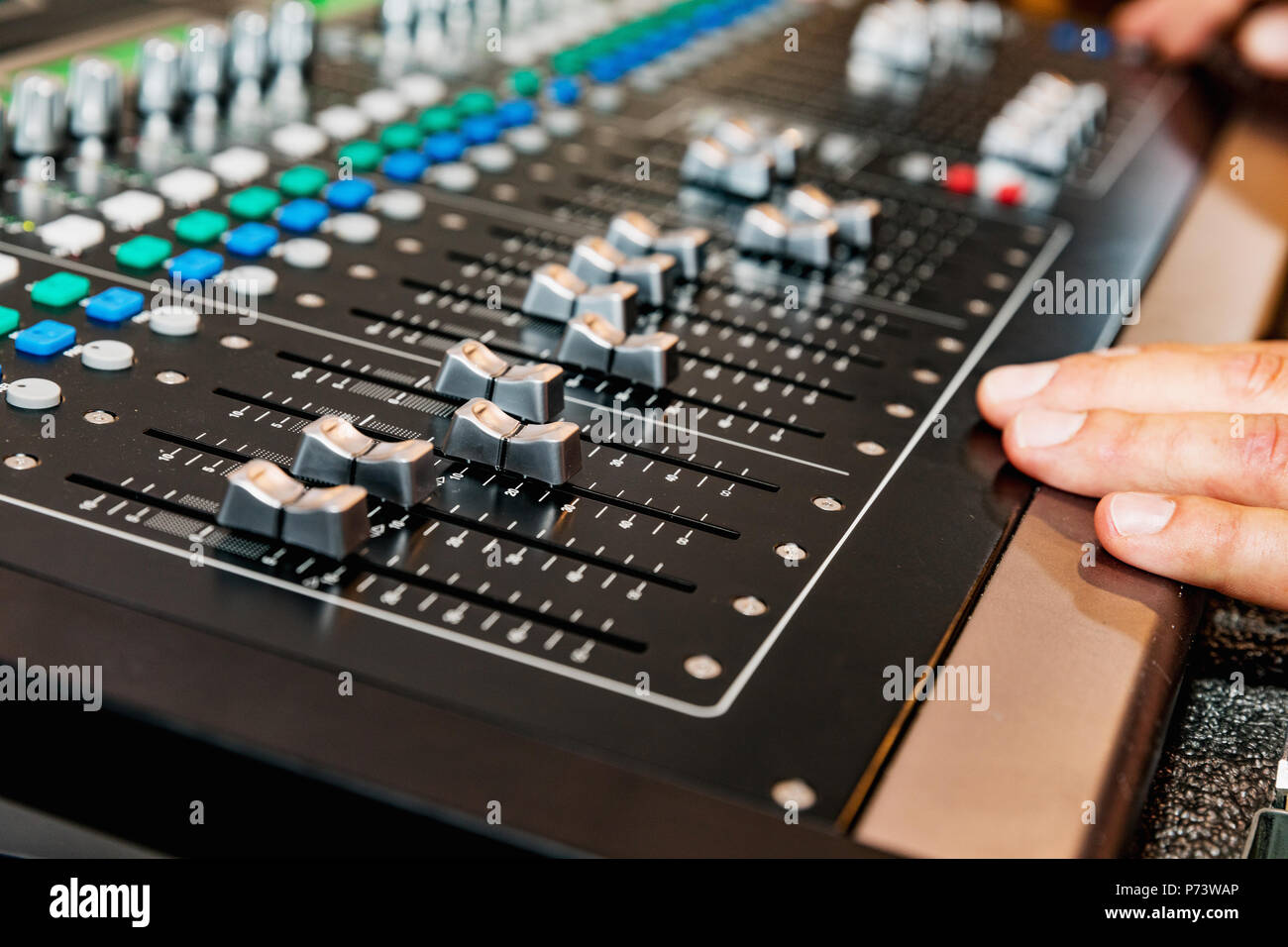 Music equipment for sound mixer control, electornic device. Audio mixer ...