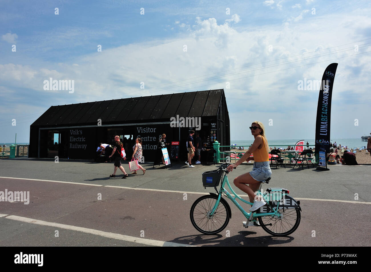 Cycling in Brighton, English Seaside Town, Brighton & Hove, East Sussex ...