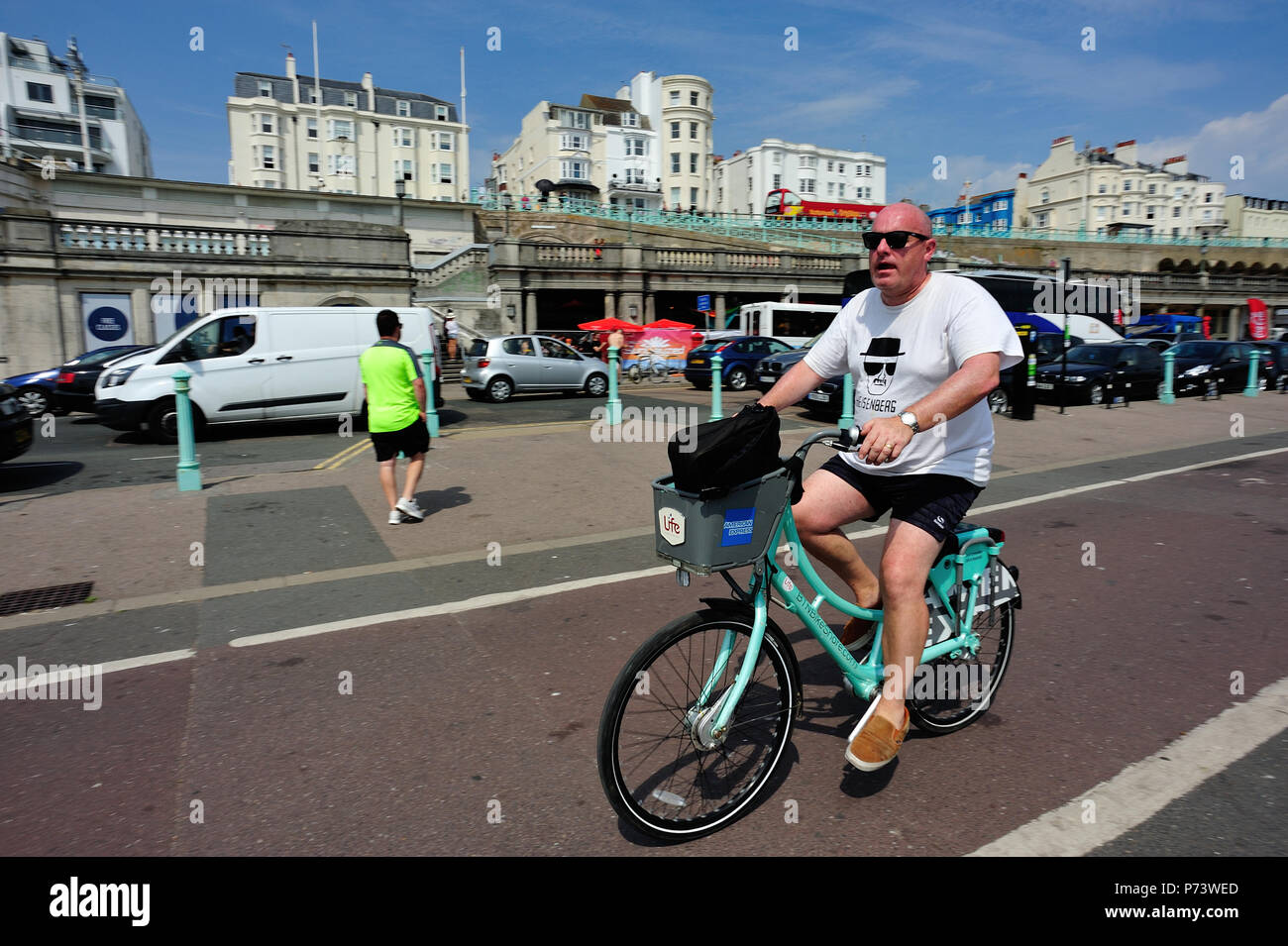 Cycling in Brighton, English Seaside Town, Brighton & Hove, East Sussex ...