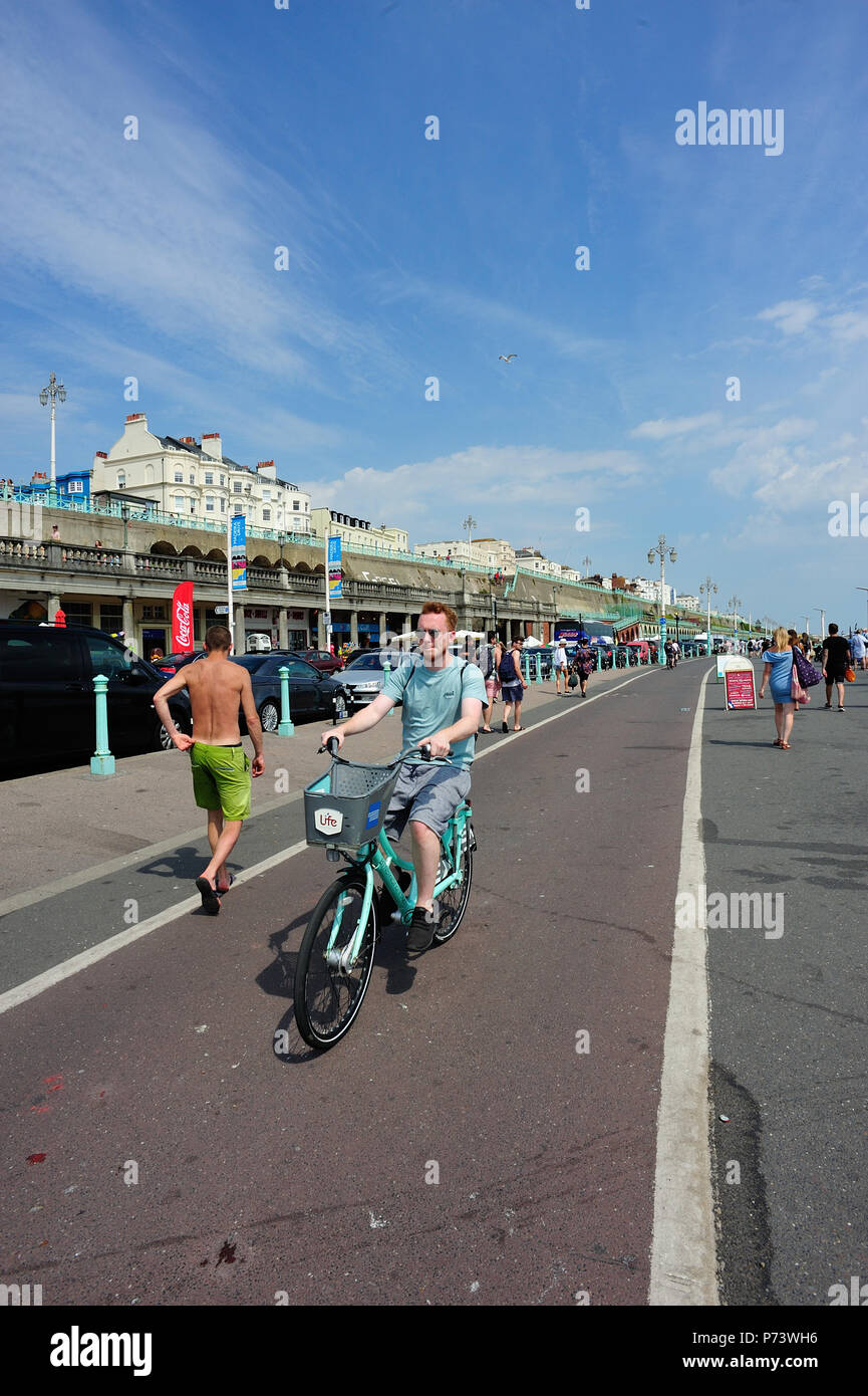 Cycling in Brighton, English Seaside Town, Brighton & Hove, East Sussex ...