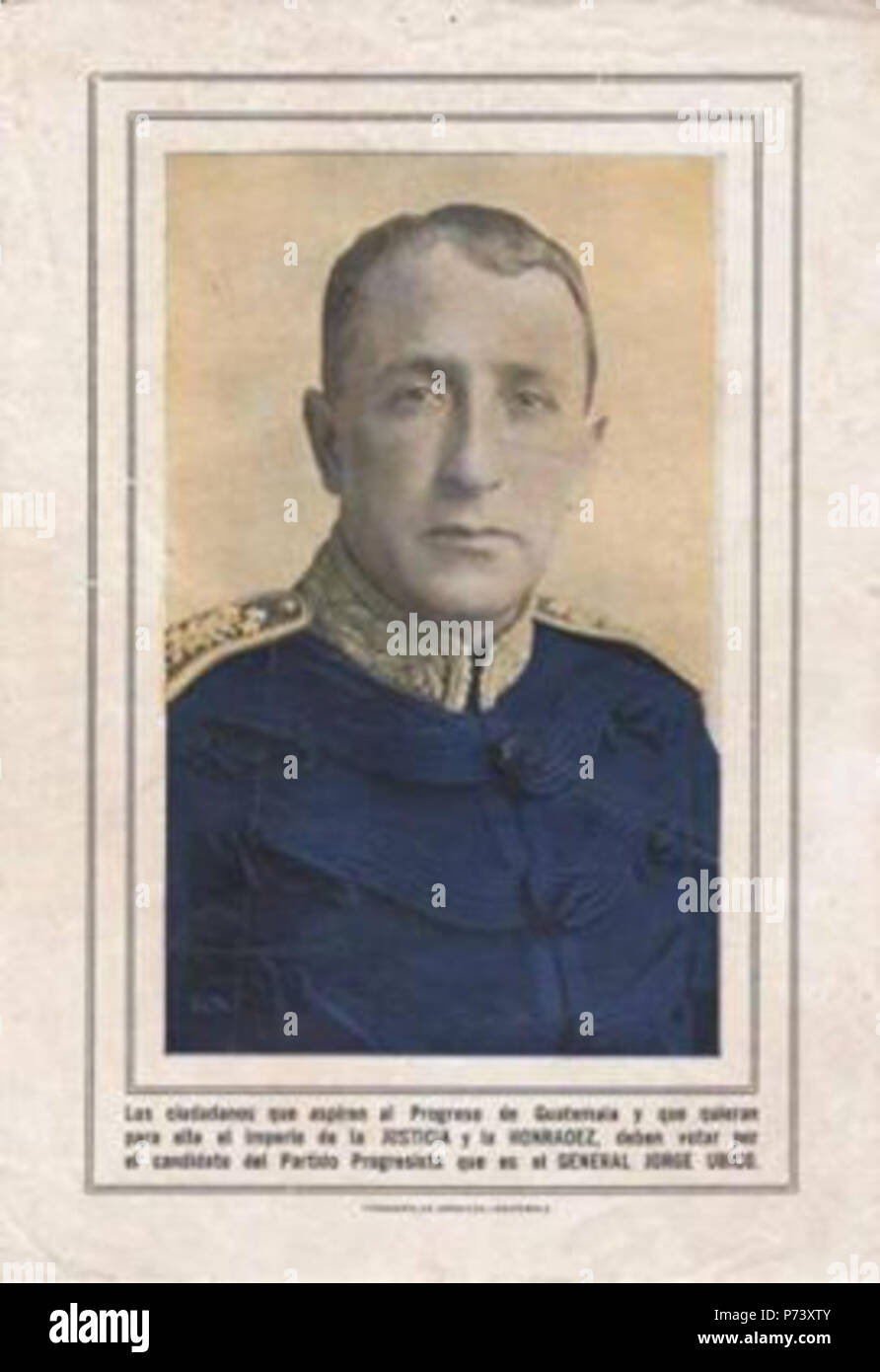 General jorge ubico castañeda hi-res stock photography and images - Alamy