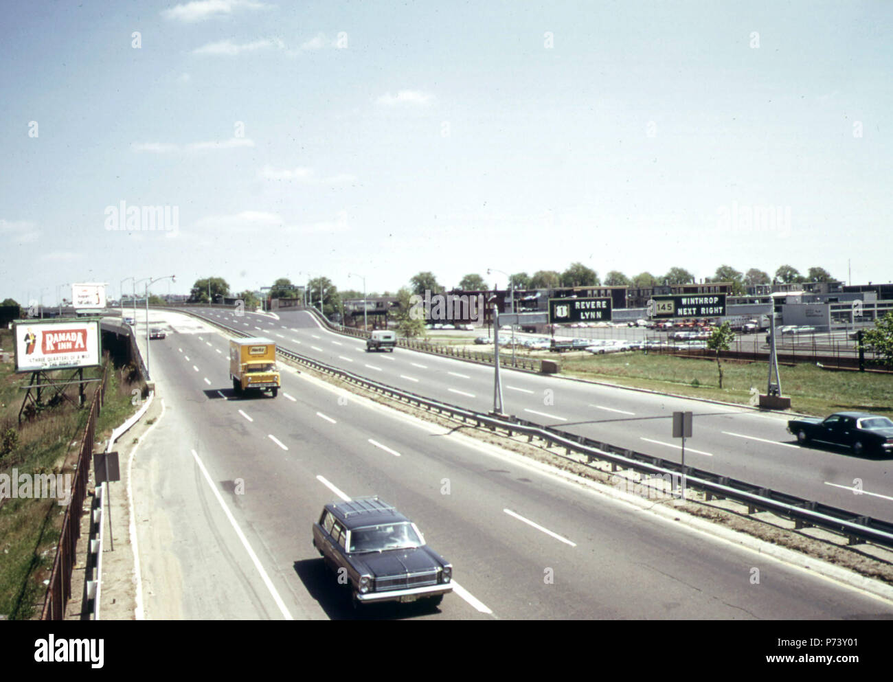 Looking Northeast Across Route C1 Elevated Highway. Homes of East ...