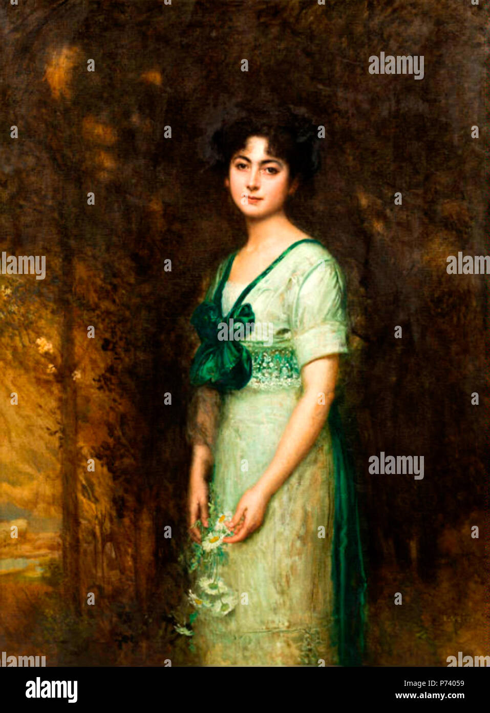 Portrait of a woman, c. 1911 . circa 1911, on the reverse label of the ...