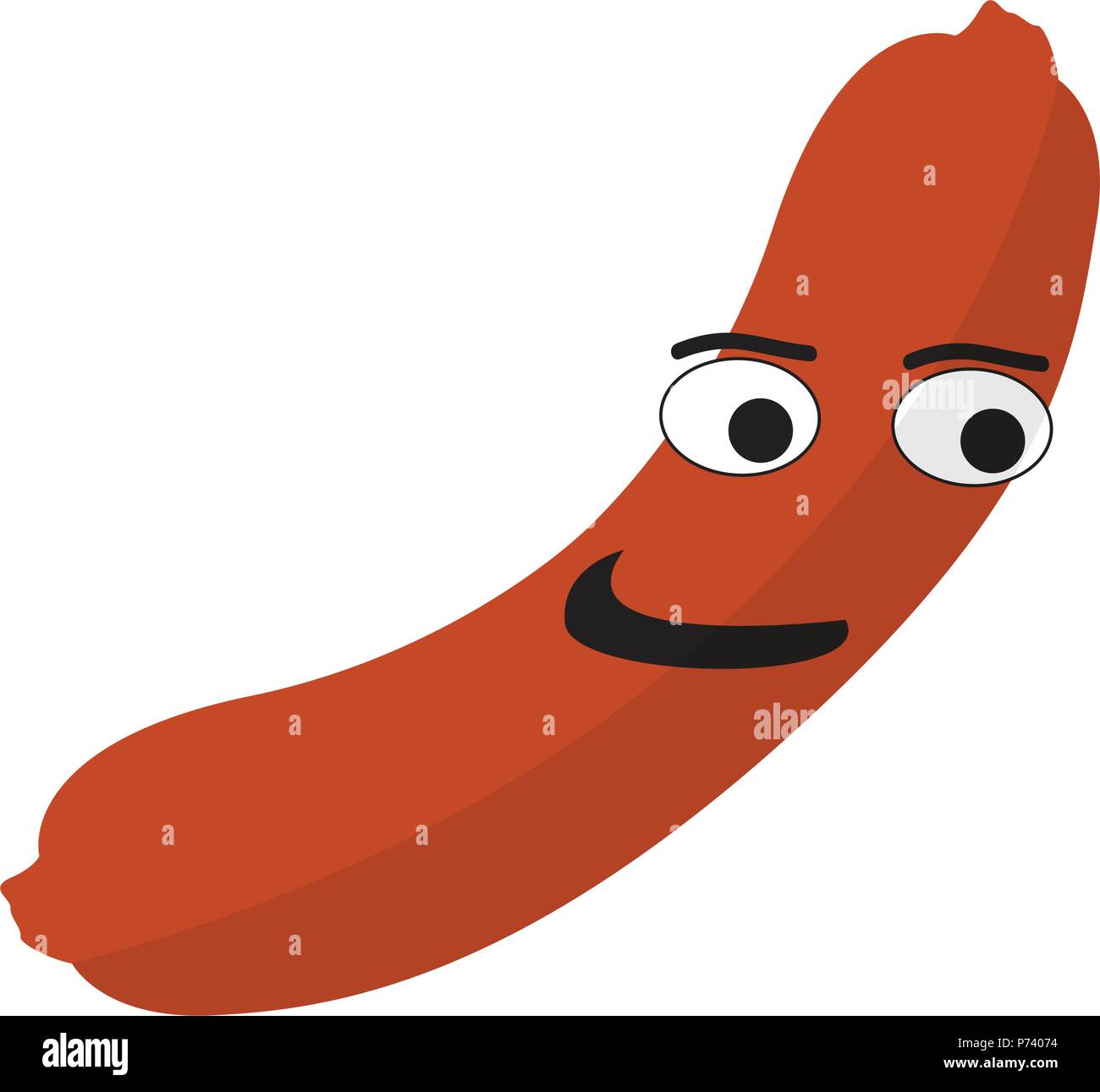 Isolated happy sausage emote Stock Vector Image & Art - Alamy