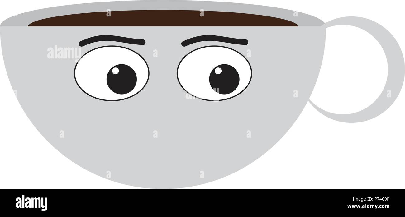 Coffee emoticon Stock Vector Images - Alamy