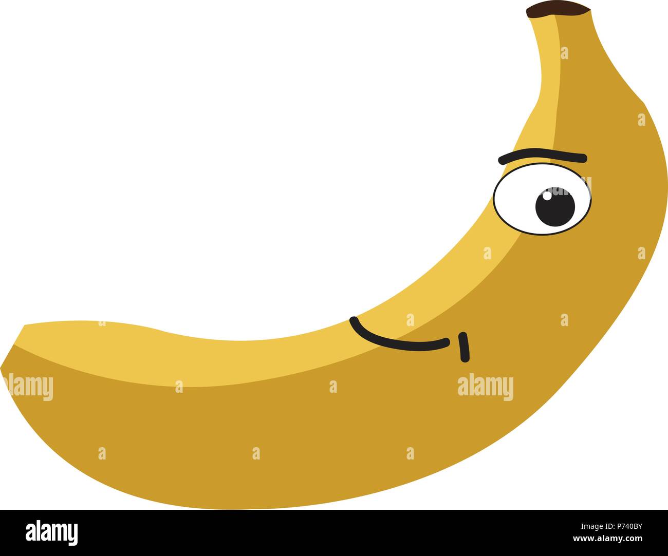 Isolated happy banana emote Stock Vector Image & Art - Alamy