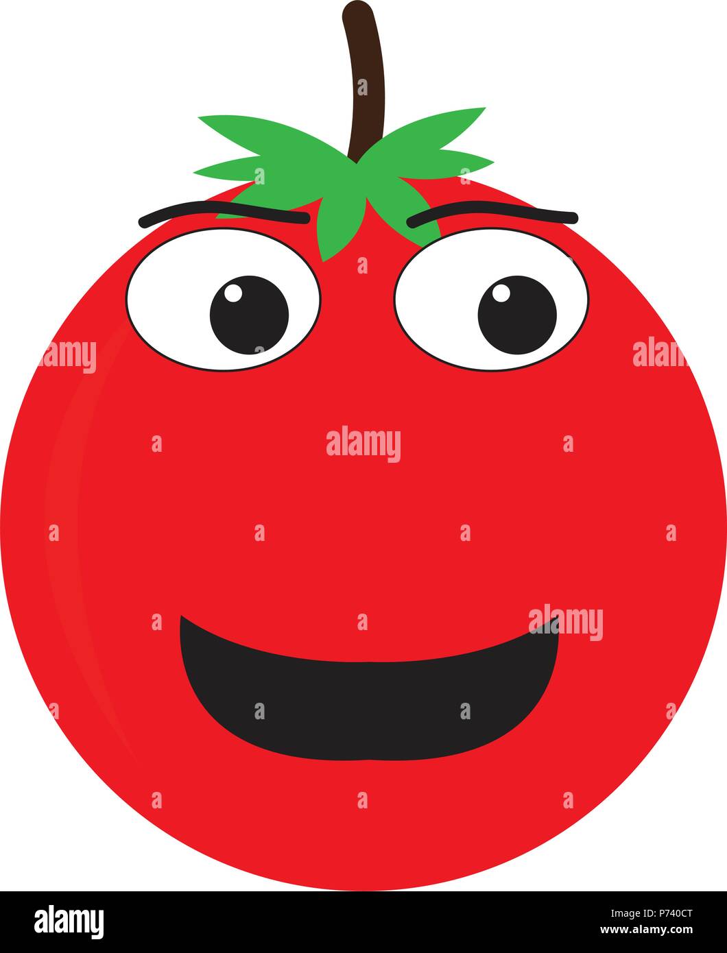 Isolated happy tomato emote Stock Vector Image & Art - Alamy