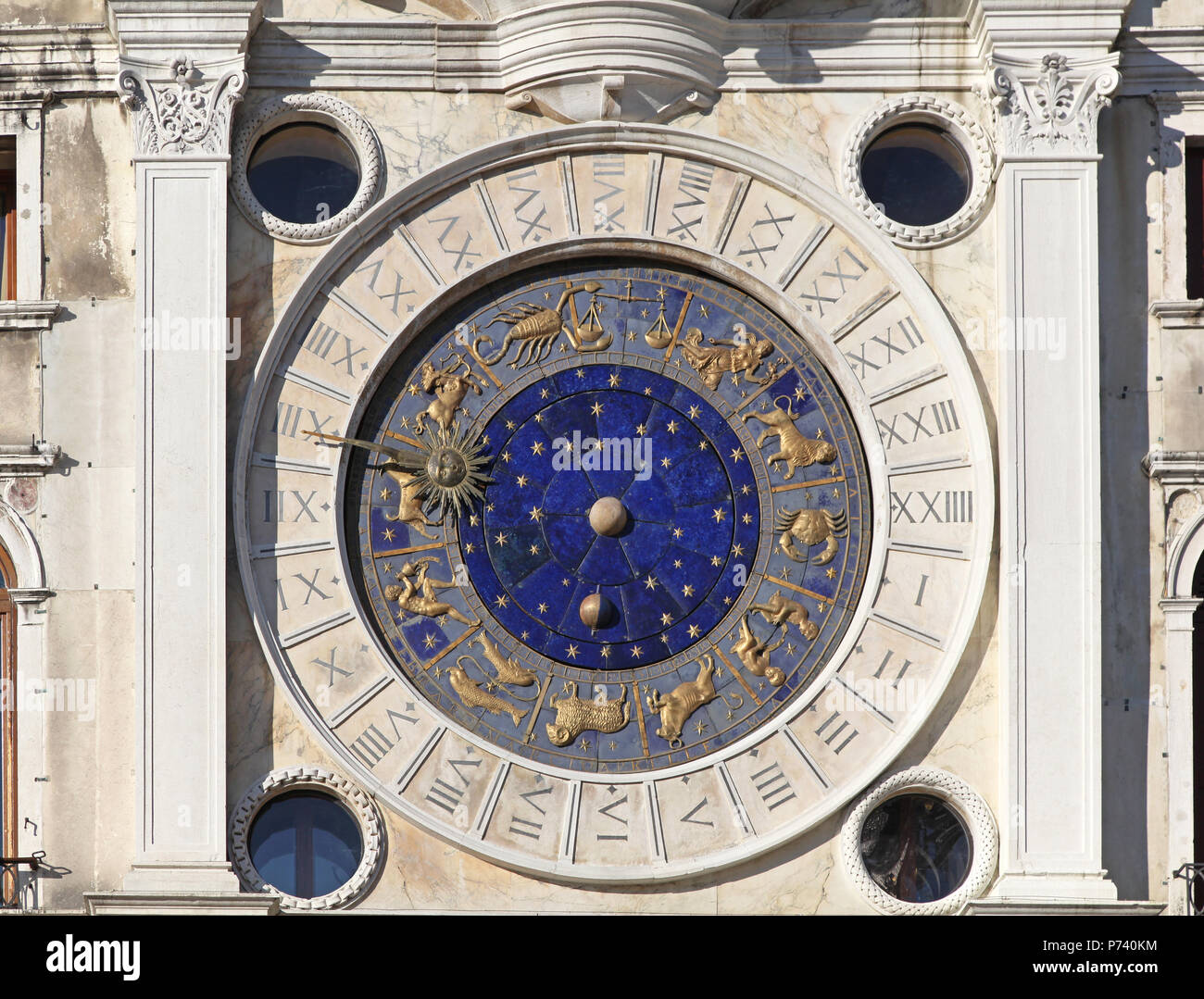 St Marks Clock With Zodiac Dial in Venice Stock Photo - Alamy