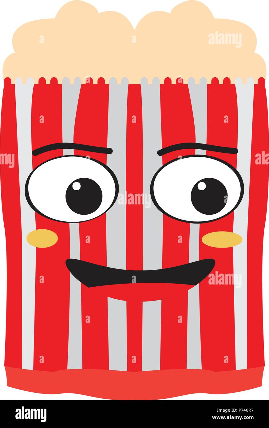 Isolated happy popcorn emote Stock Vector Image & Art - Alamy