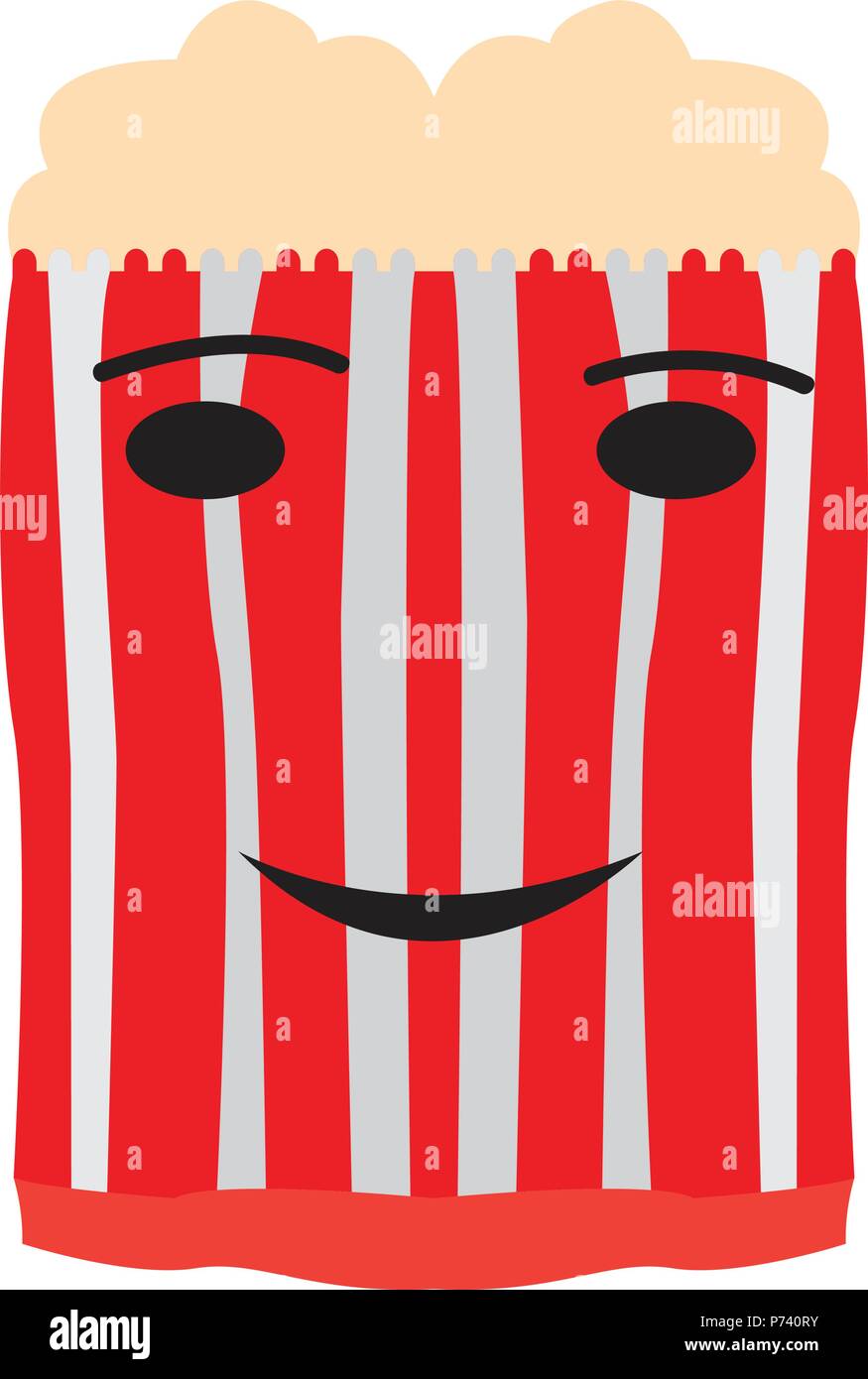 Isolated happy popcorn emote Stock Vector Image & Art - Alamy
