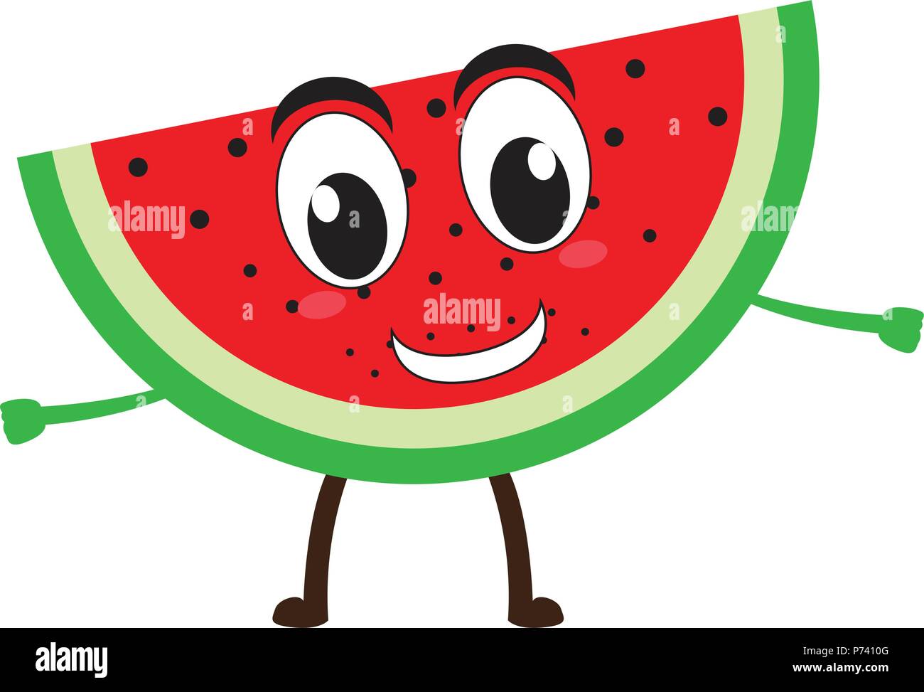 Watermelon slice image Stock Vector Images - Alamy