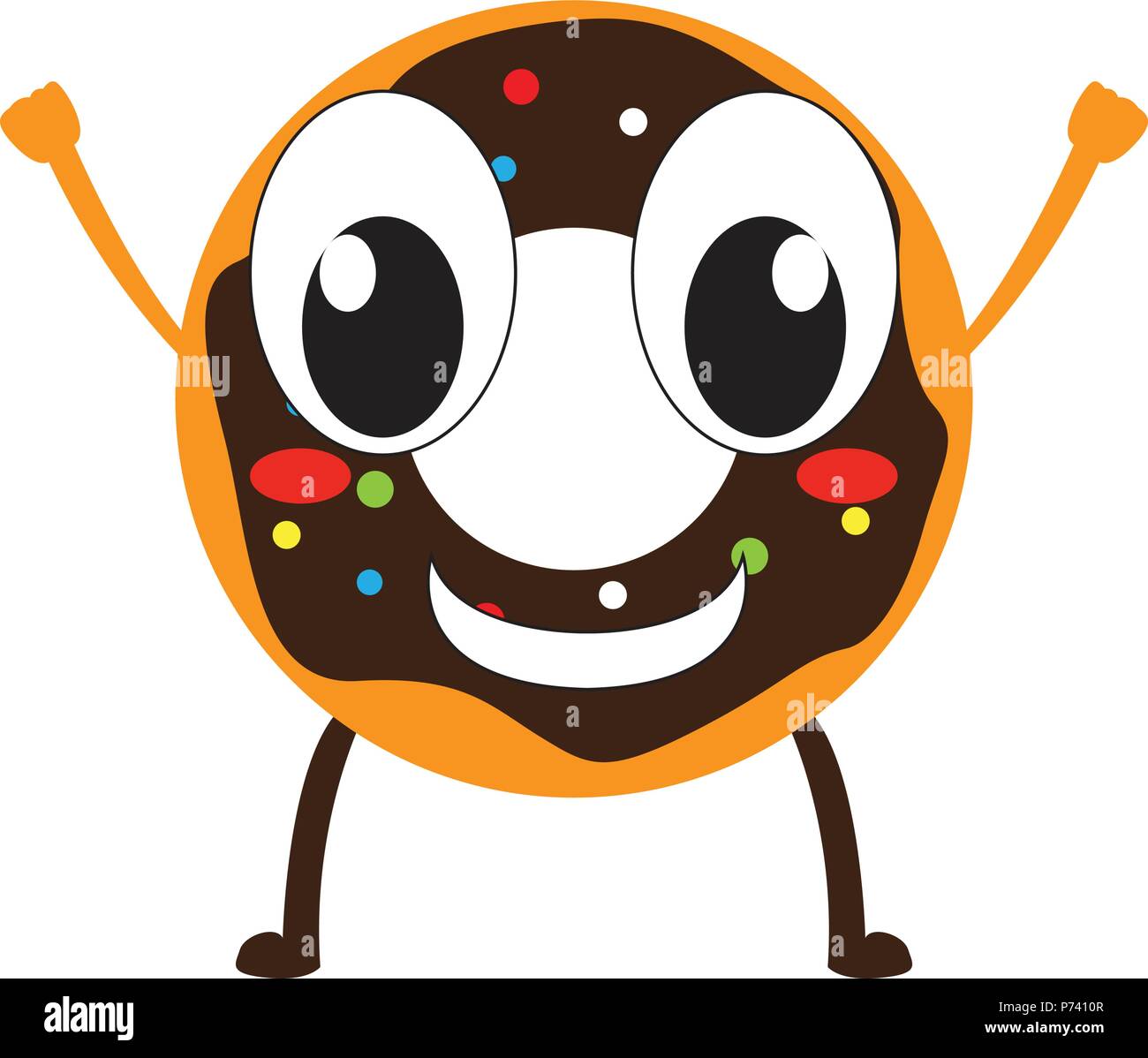 Isolated happy donut emote Stock Vector Image & Art - Alamy