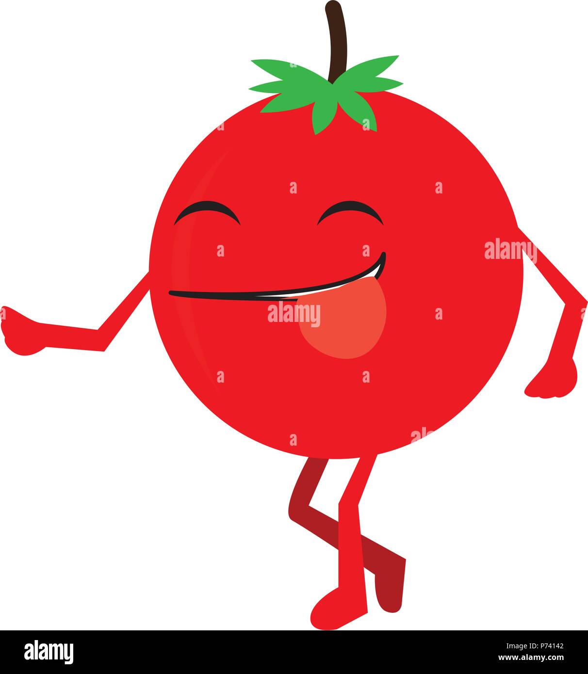 Isolated happy tomato emote Stock Vector Image & Art - Alamy
