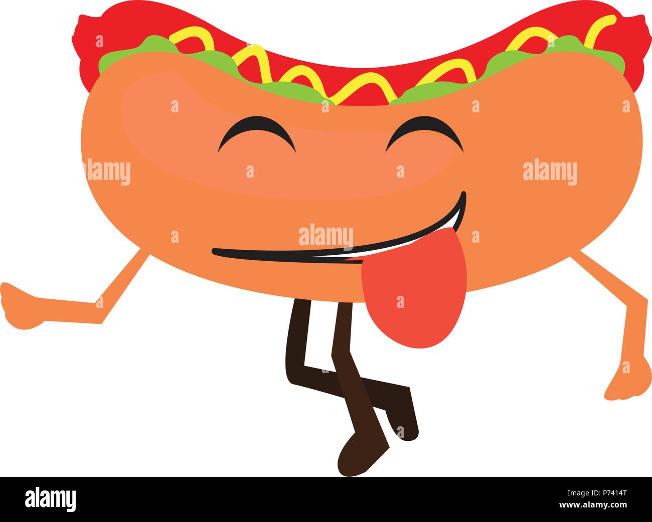 Hot dog sausage Stock Vector Images - Alamy