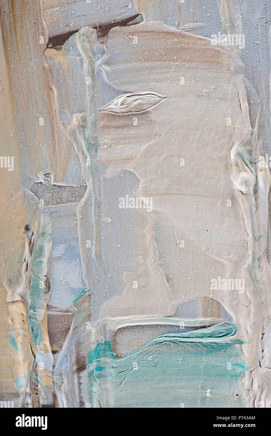 abstract creative background with beige brush strokes of oil paint ...