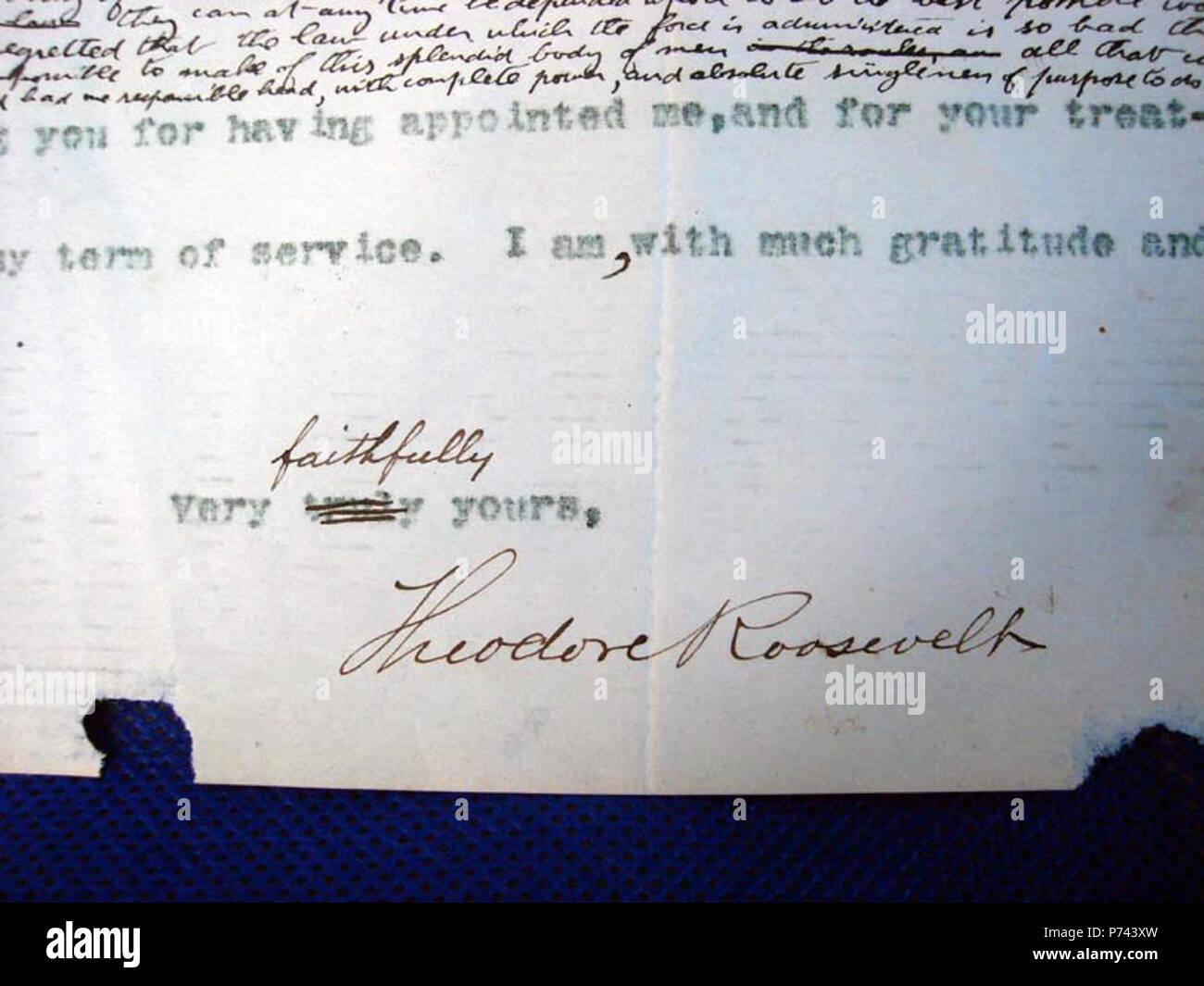 Theodore Roosevelt Signature