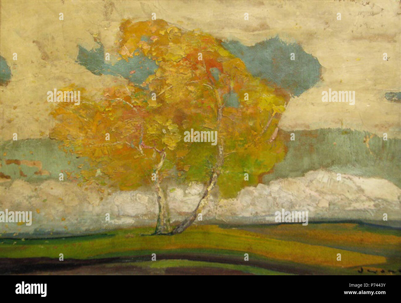 Român: Peisaj de toamn . Unknown date 4 Arthur Verona - Peisaj de ...