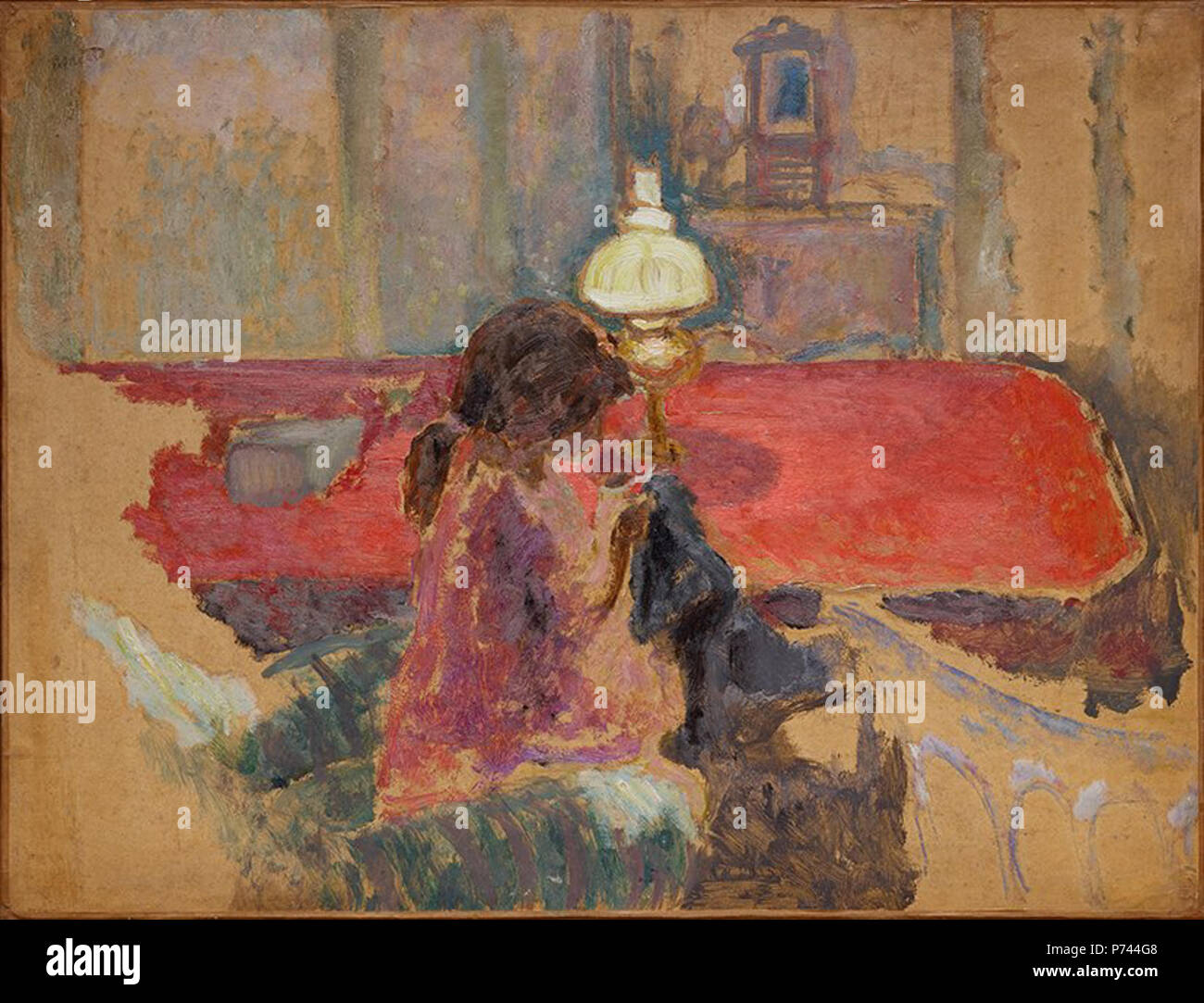 English: Woman with a Lamp by Pierre Bonnard, 1909, Dallas Museum of ...