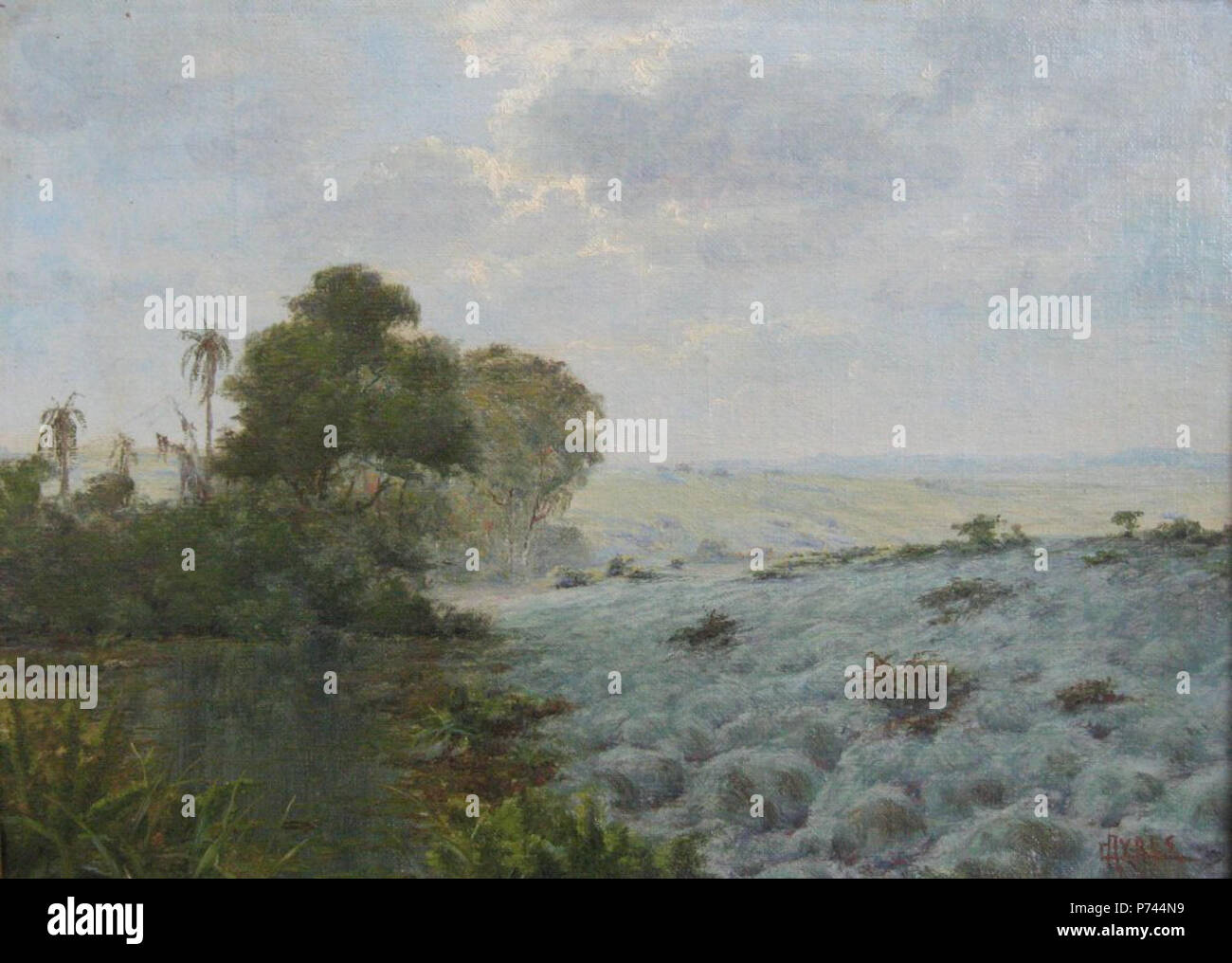 . Landscape Unknown date 9 Campos Ayres - Paisagem (PBSA 2 Stock Photo ...