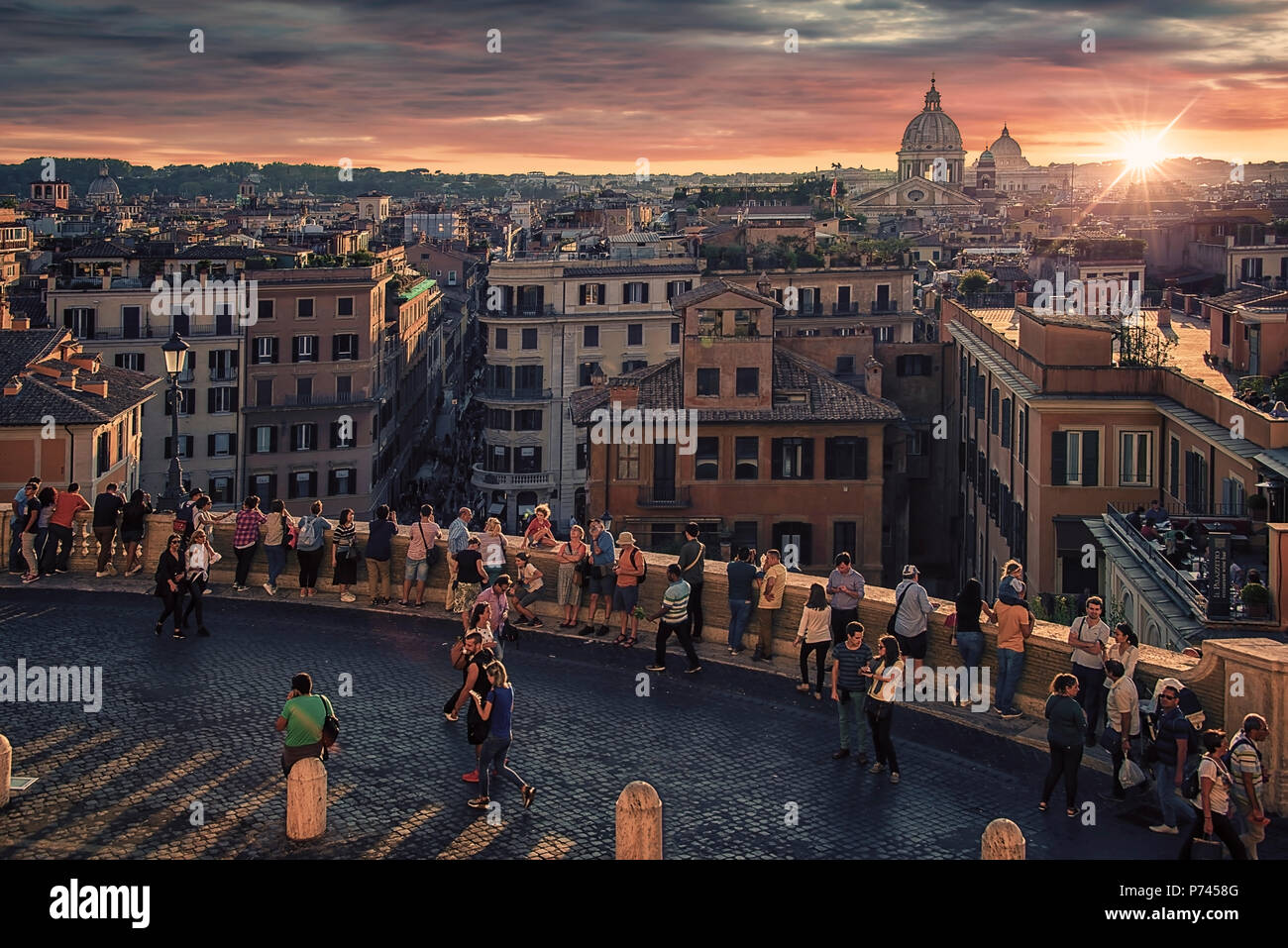 Rome stairs hi-res stock photography and images - Alamy