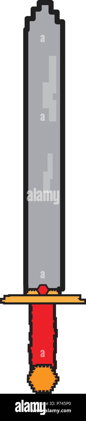 Isolated pixelated sword icon Stock Vector Image & Art - Alamy