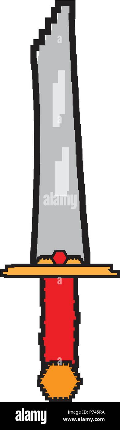 Isolated pixelated sword icon Stock Vector Image & Art - Alamy
