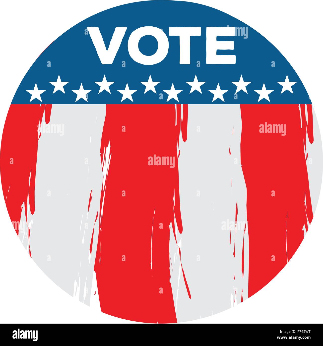 Political campaign button Stock Vector Images - Alamy