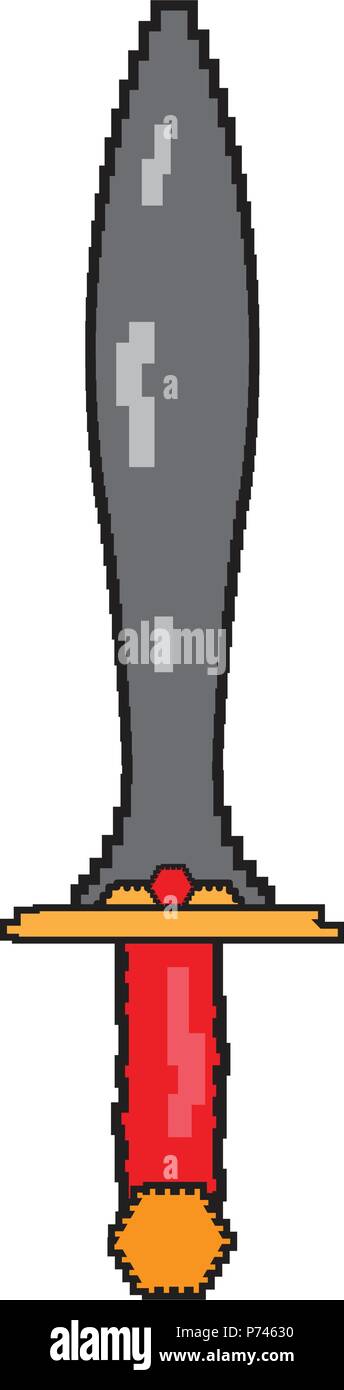 Isolated pixelated sword icon Stock Vector Image & Art - Alamy