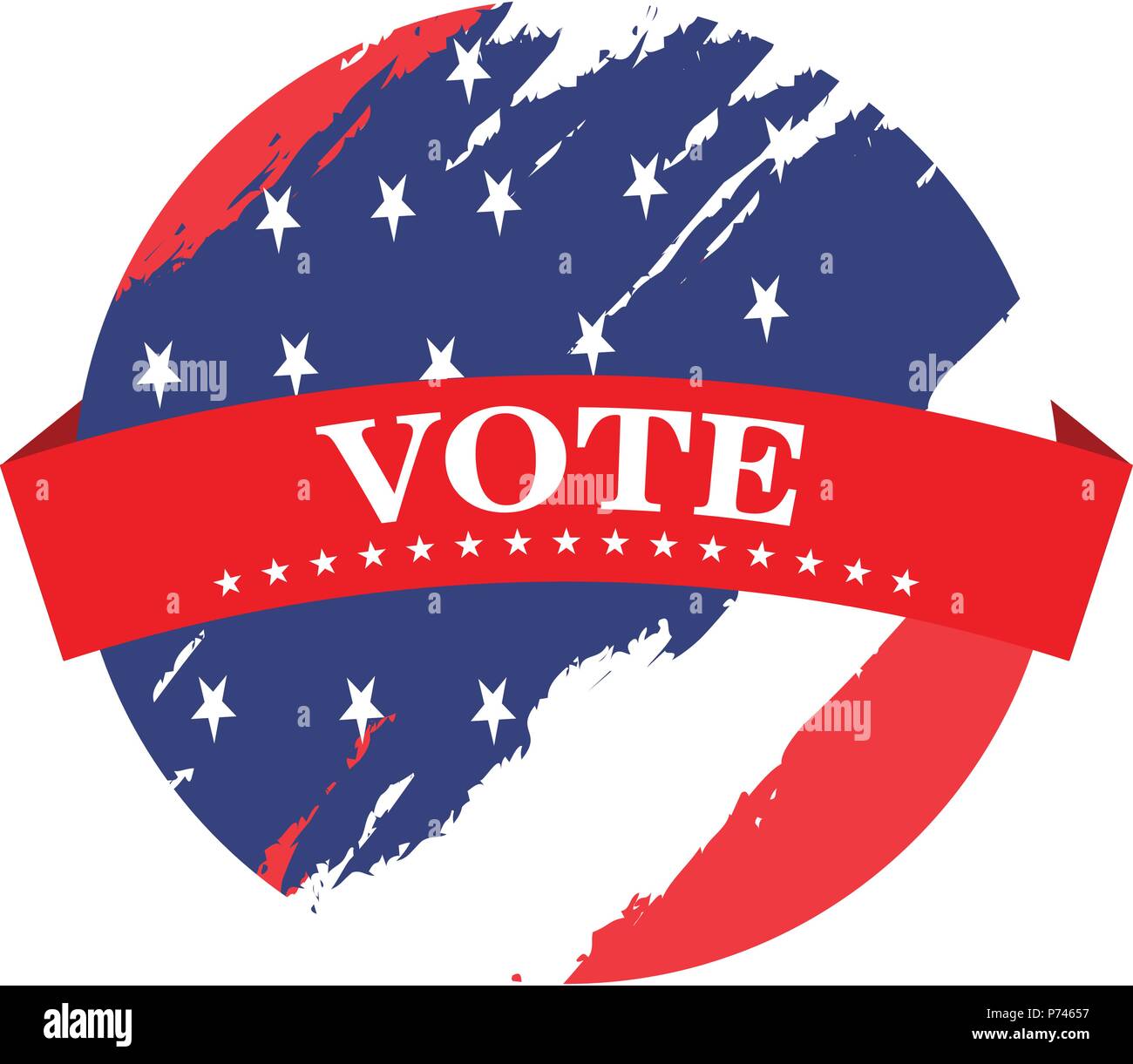 Isolated american campaign button Stock Vector Image & Art - Alamy