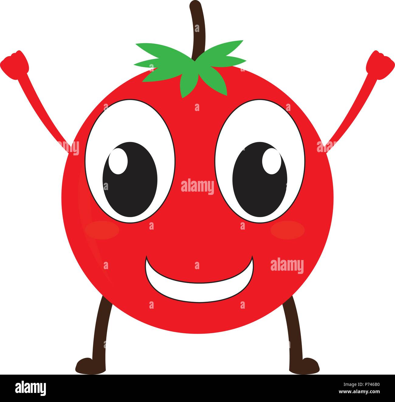 Isolated happy tomato emote Stock Vector Image & Art - Alamy