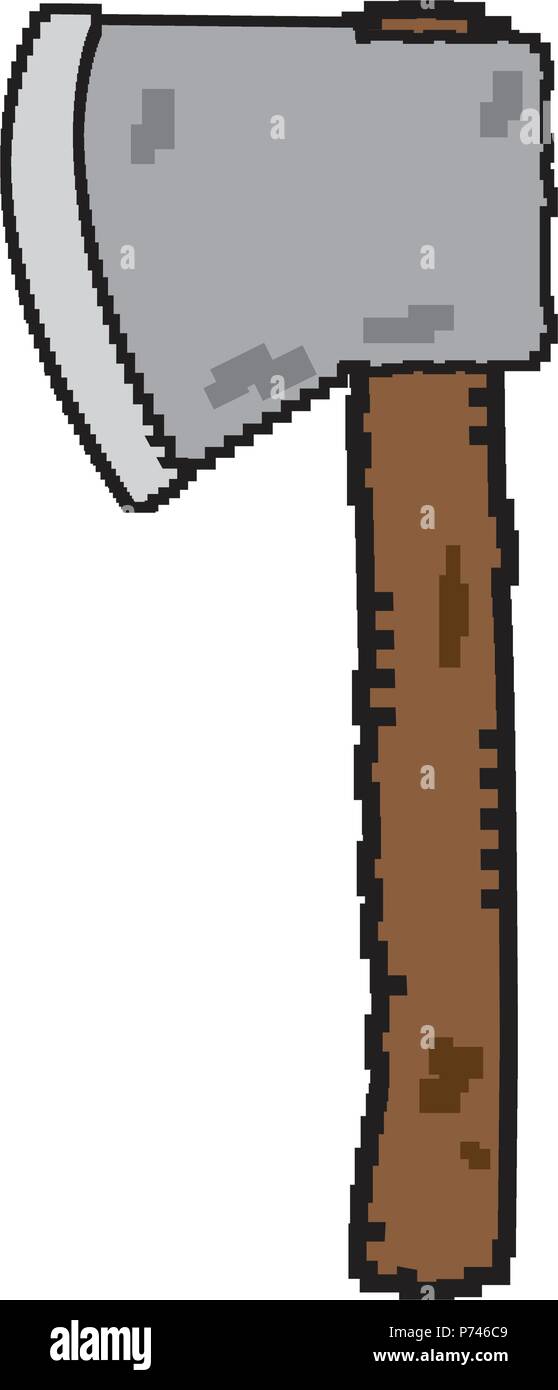 Isolated pixelated axe icon Stock Vector Image & Art - Alamy