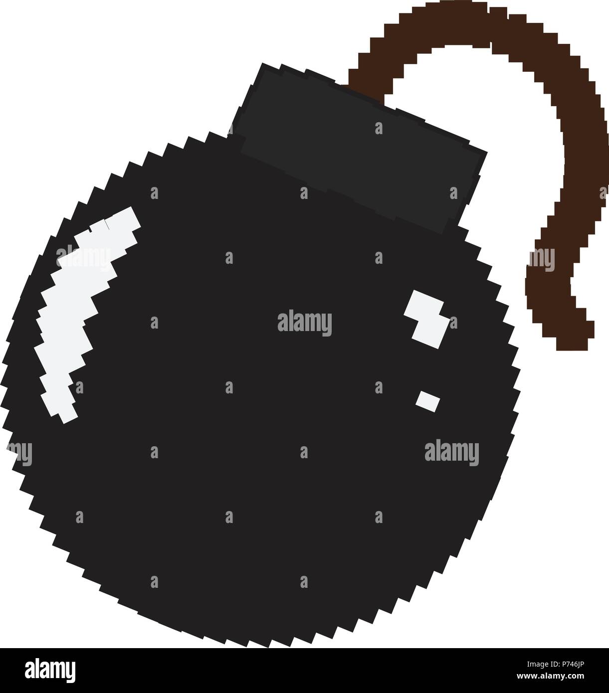 Isolated pixelated bomb icon Stock Vector Image & Art - Alamy